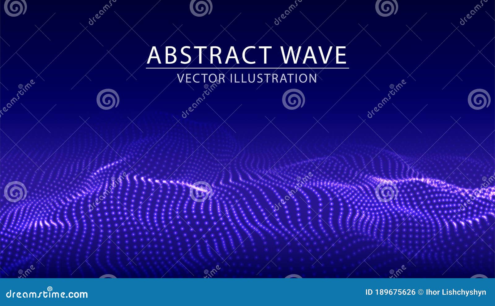 Vector Abstract Blue Futuristic Background. Big Data Visualization ...