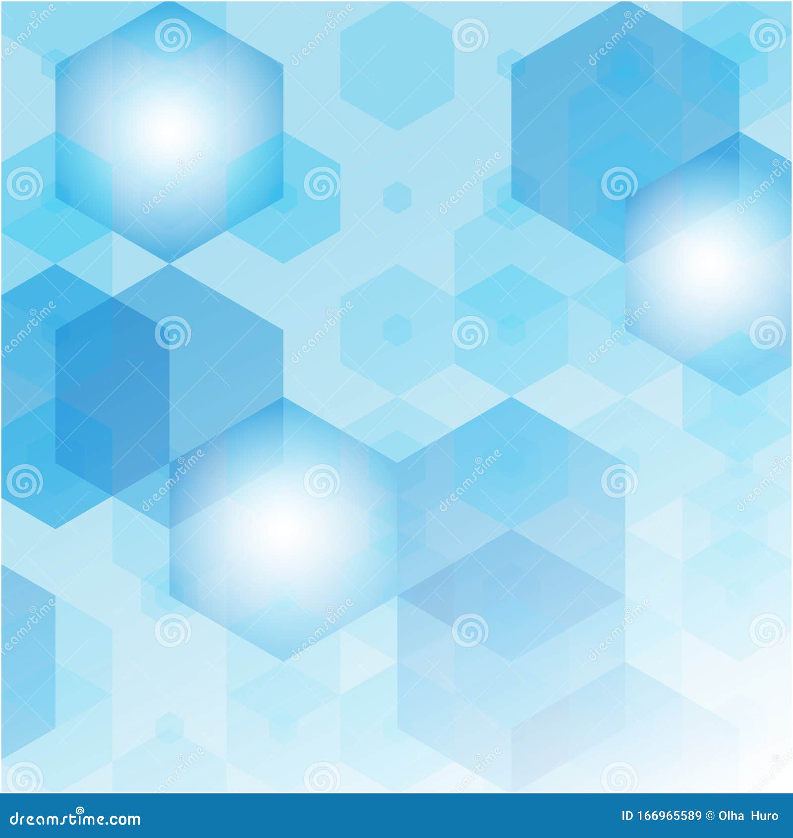 Vector Abstract Blue Hexagonal Background. Eps10 Illustration Stock ...