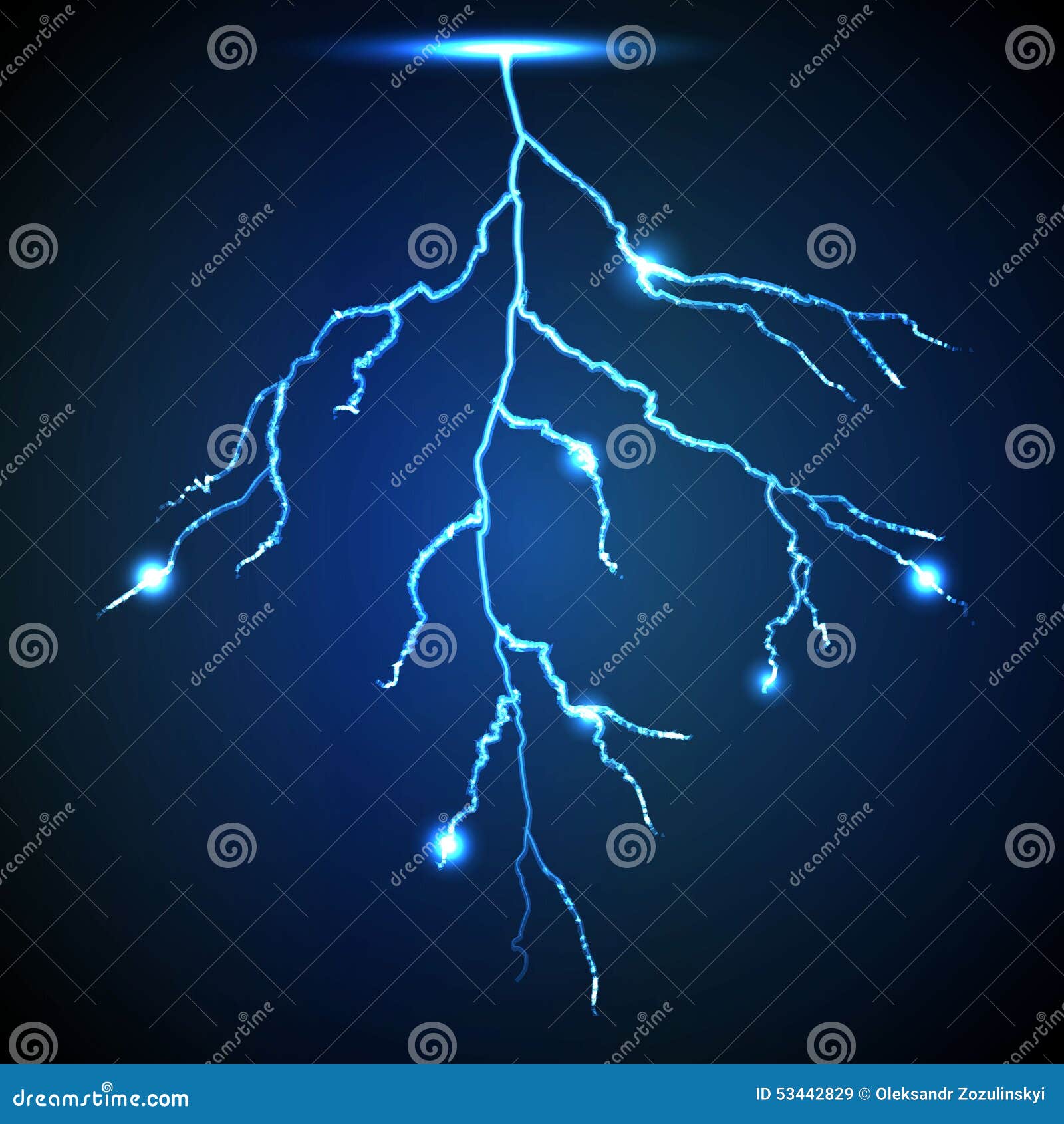 Vector Abstract Blue Lightning Flash Background. 1 Stock Vector ...