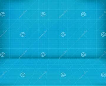Blue Screen Background with Grid Line Stock Vector - Illustration of ...