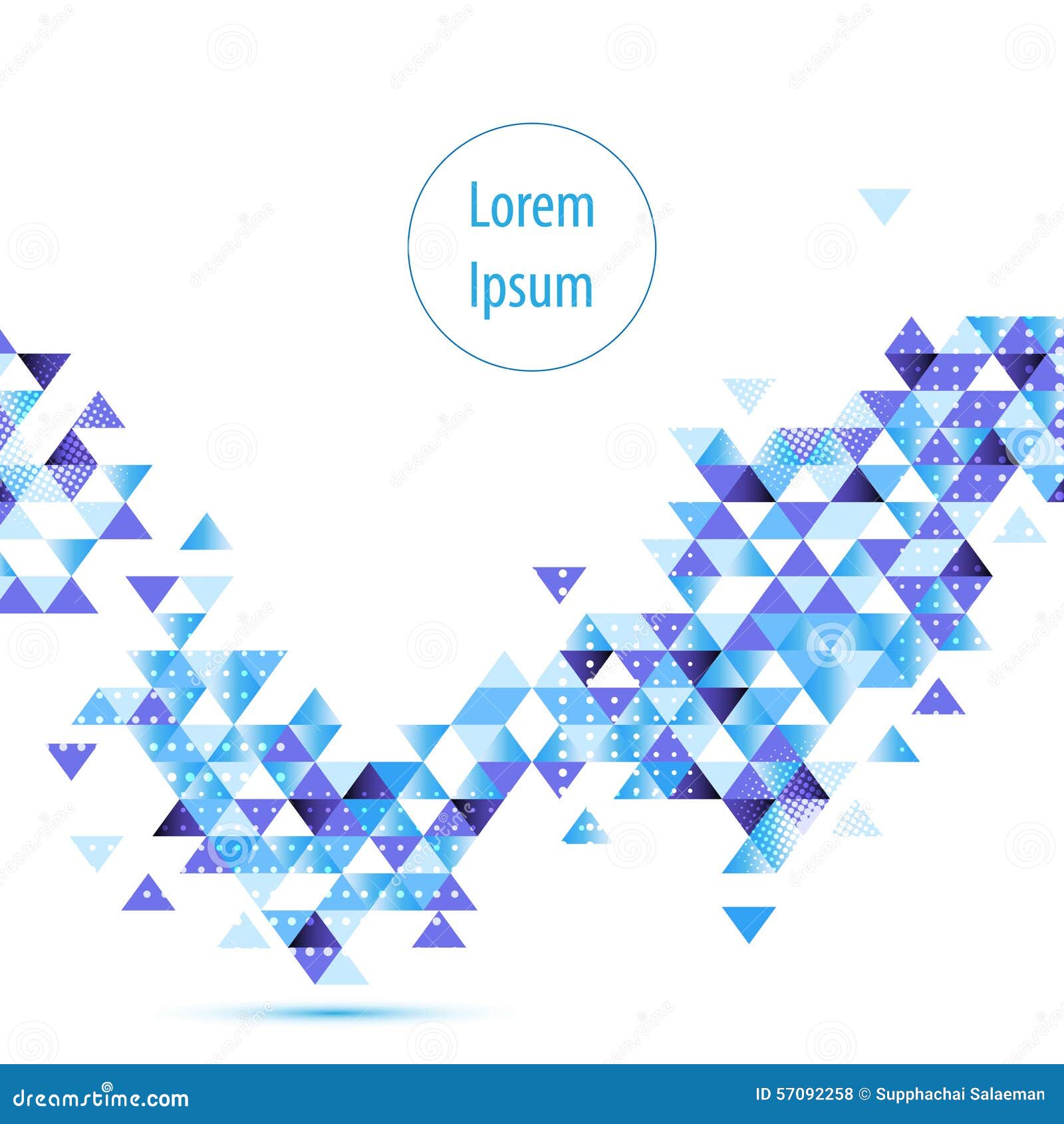 Vector Abstract Blue Shape Digital Hi Tech Concept Background Stock ...