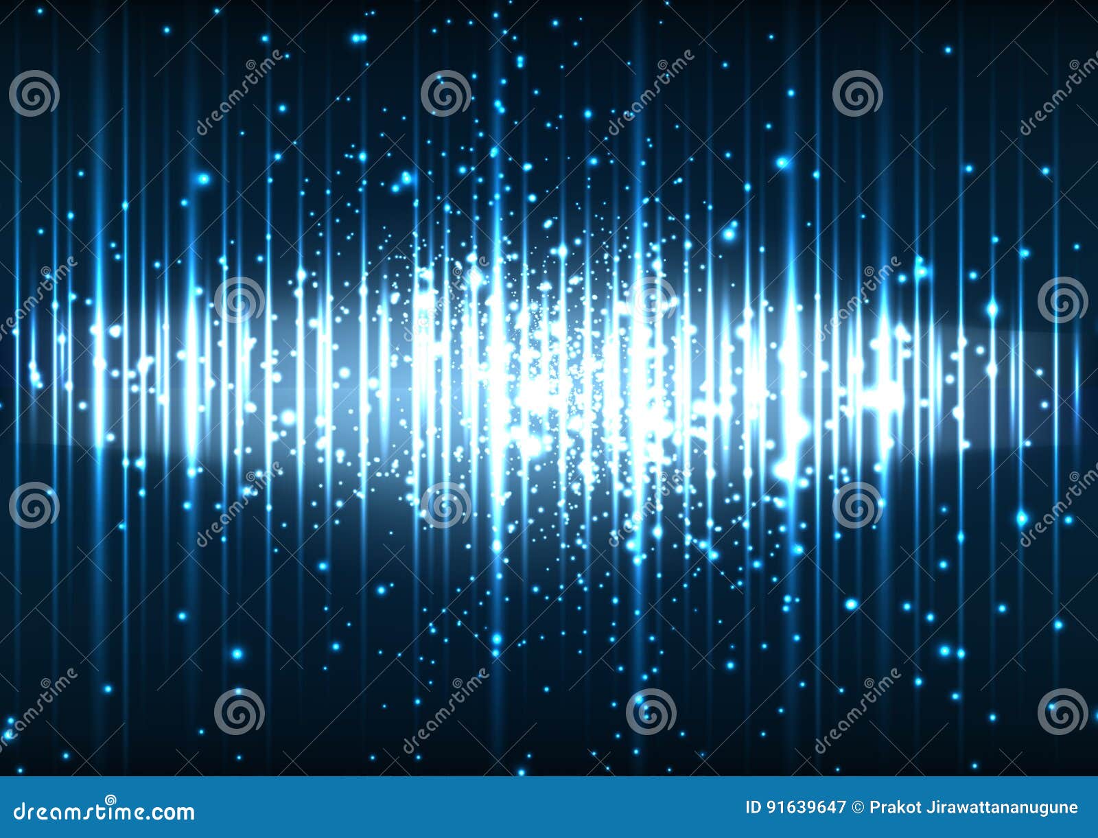 Vector Abstract Blue Space Light Effect Background Stock Vector ...