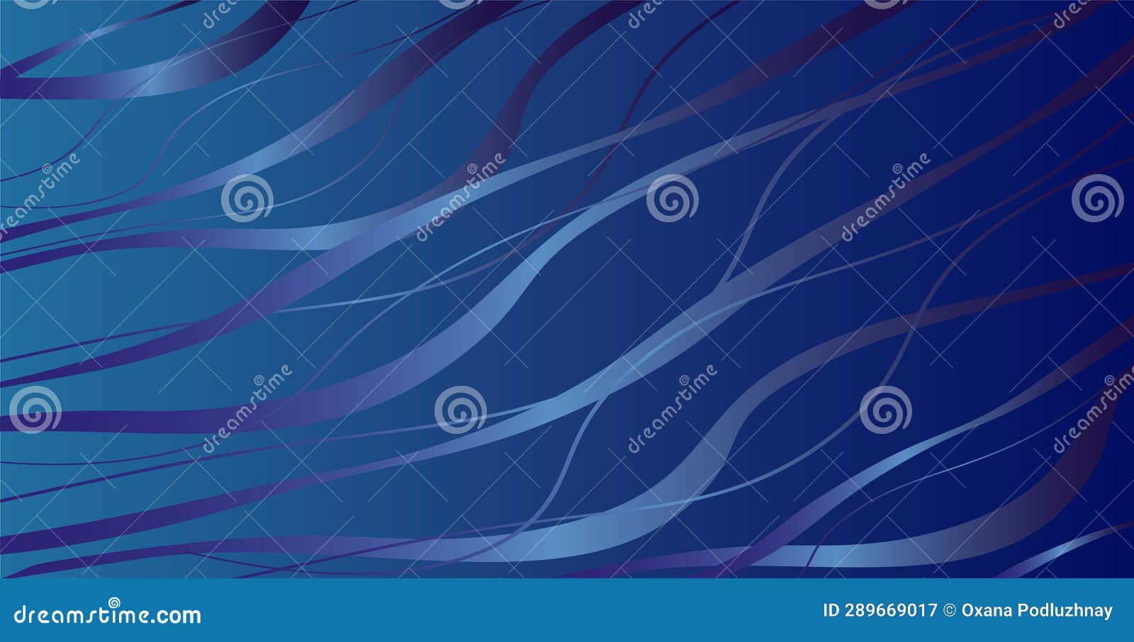 Vector Abstract Blue Trend Background Blue Wavy Curved Lines Gradient ...