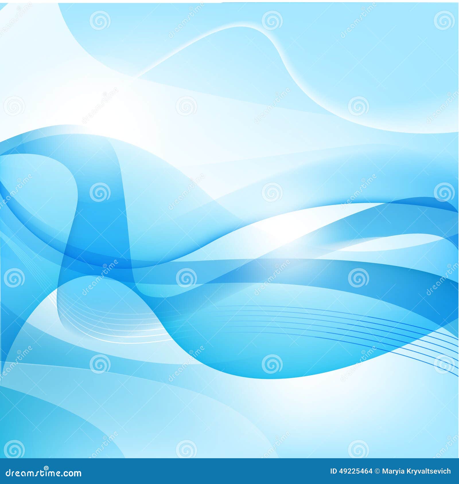 Vector Abstract Blue Wavy Water Background Stock Vector - Illustration ...