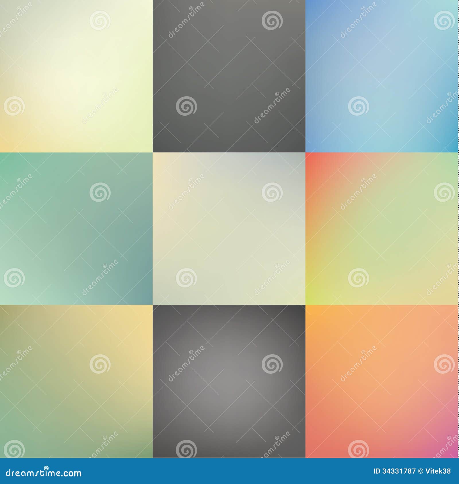 Vector Abstract Blurred Backgrounds. Neutral Colorfully Backgrounds ...