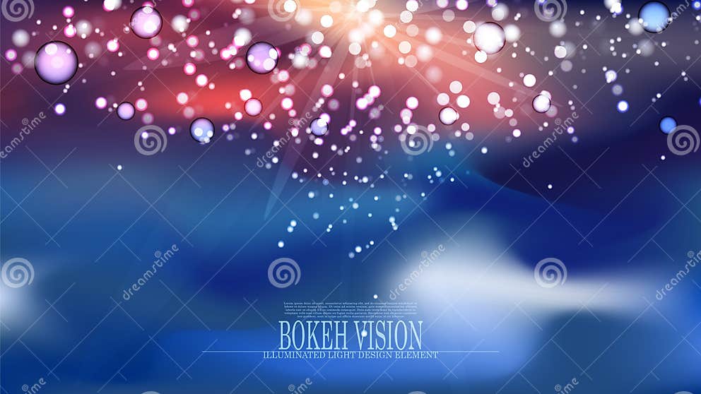 Vector Abstract Bokeh Vision Background Design II Stock Vector ...