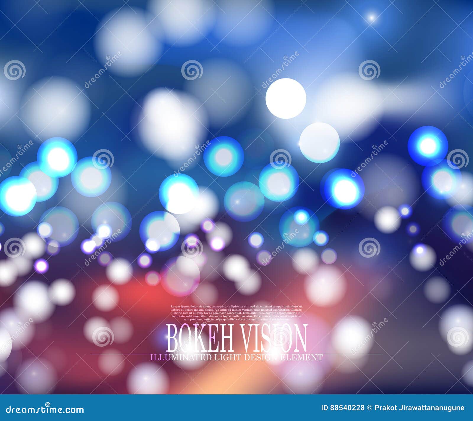 Vector Abstract Bokeh Vision Background Design Stock Vector ...
