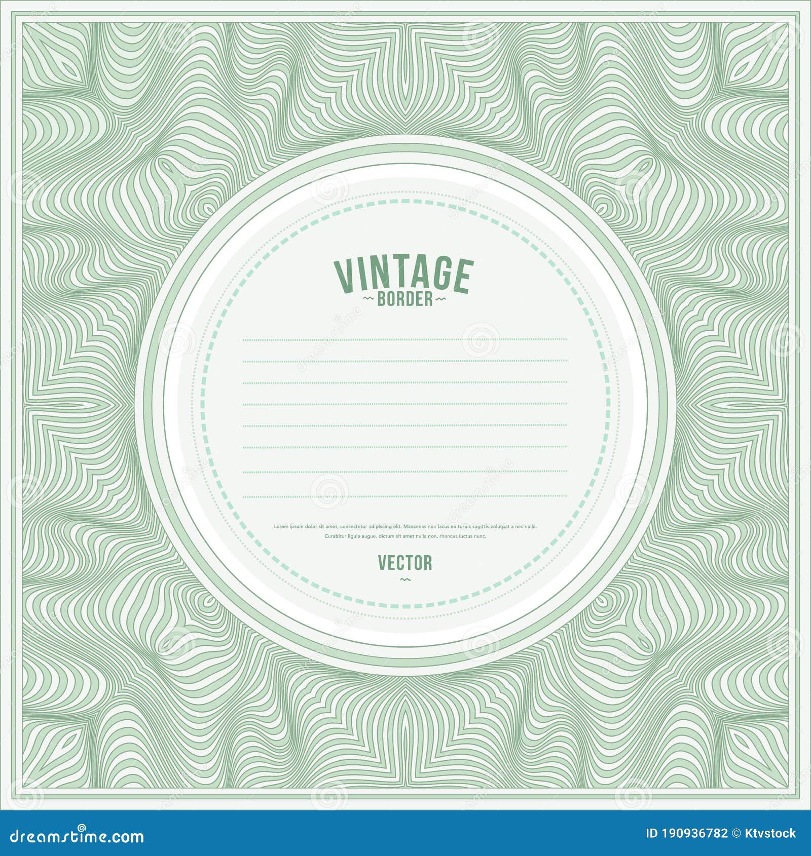 Vector Abstract Border with Distortion Effect. Stock Vector ...