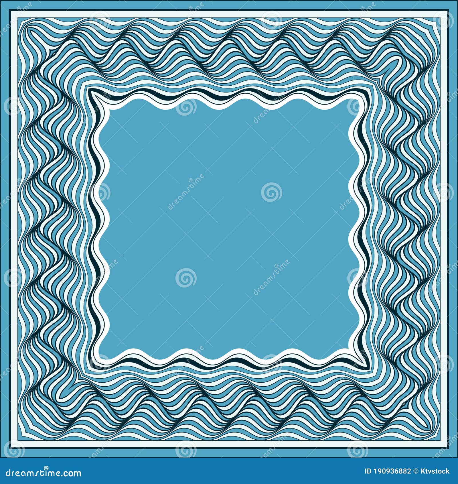 Vector Abstract Border with Distortion Effect. Stock Vector ...
