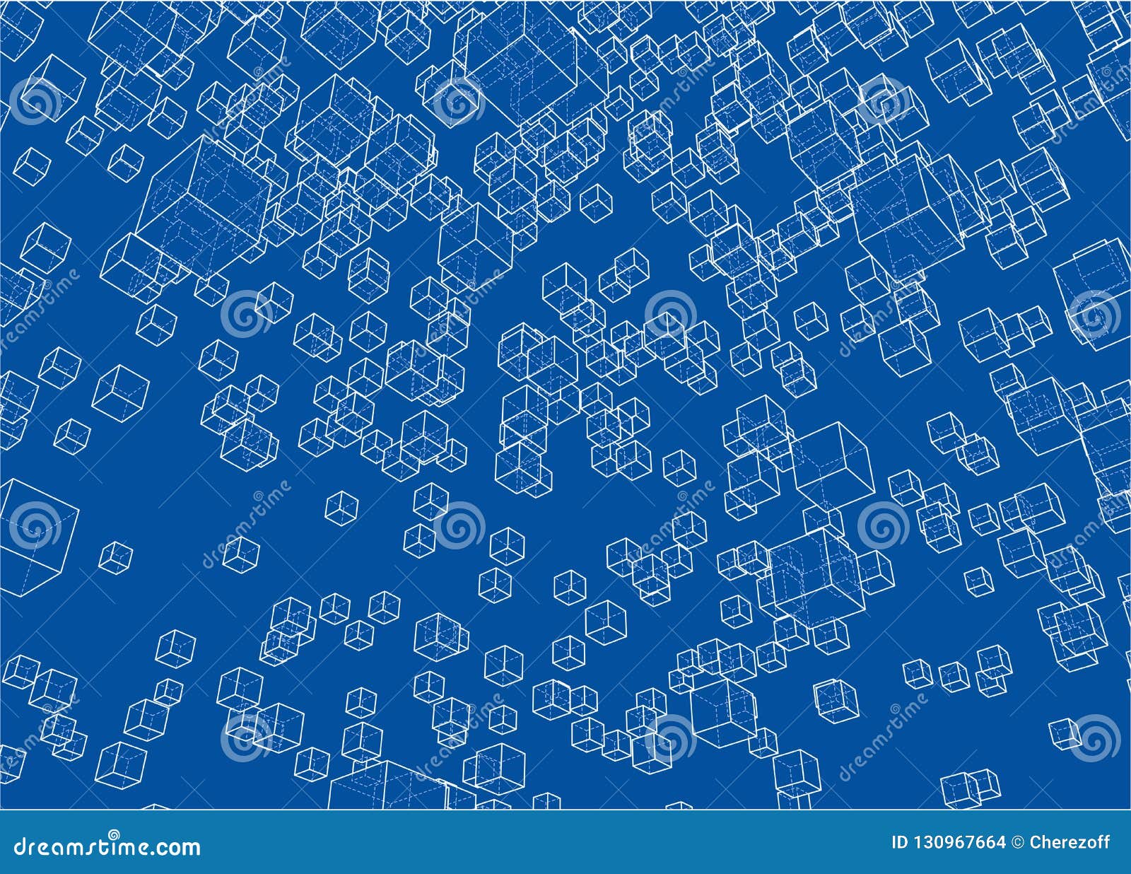 Vector Abstract Boxes Background Stock Vector - Illustration of cube ...