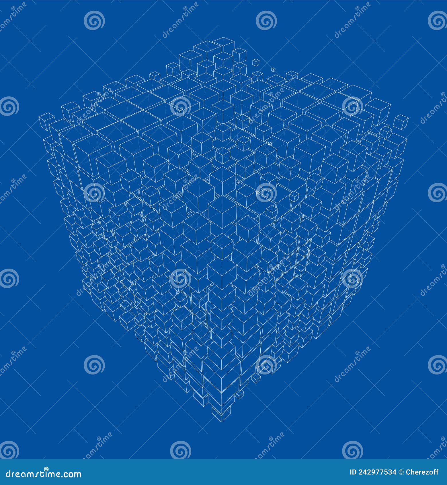 Vector Abstract Boxes Background Stock Vector - Illustration of party ...