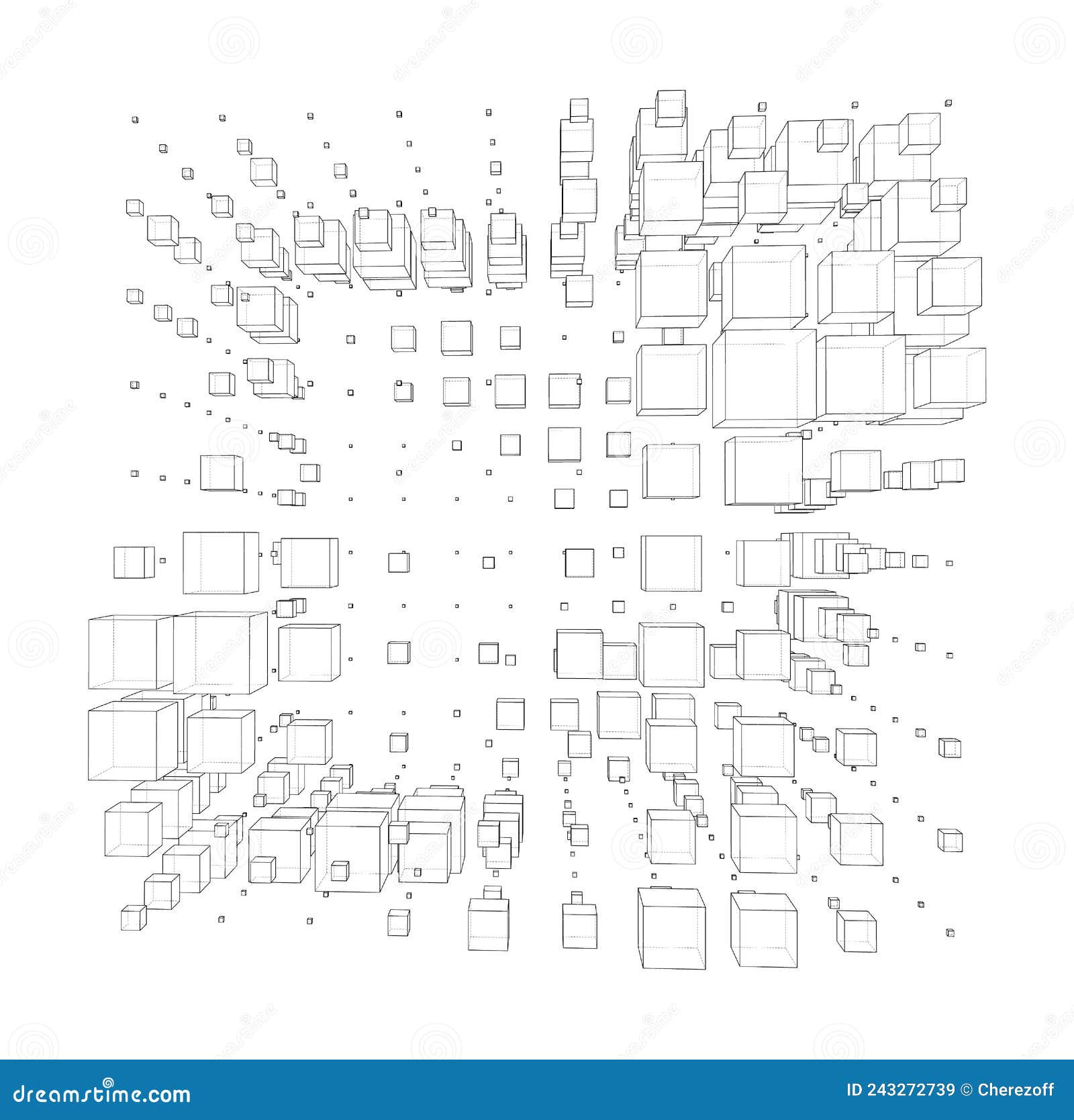 Vector Abstract Boxes Background Stock Vector - Illustration of icon ...
