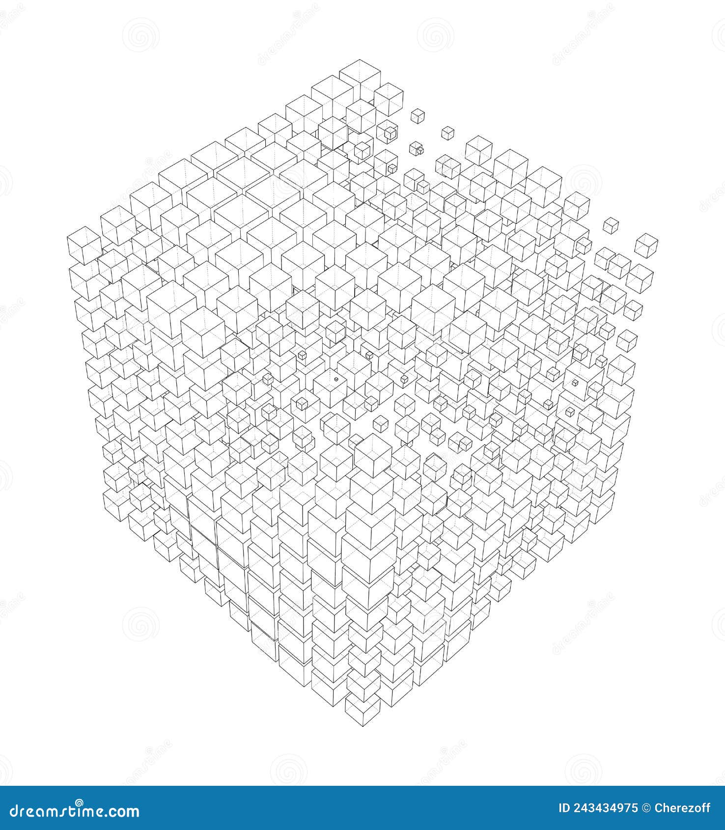 Vector Abstract Boxes Background Stock Vector - Illustration of ...