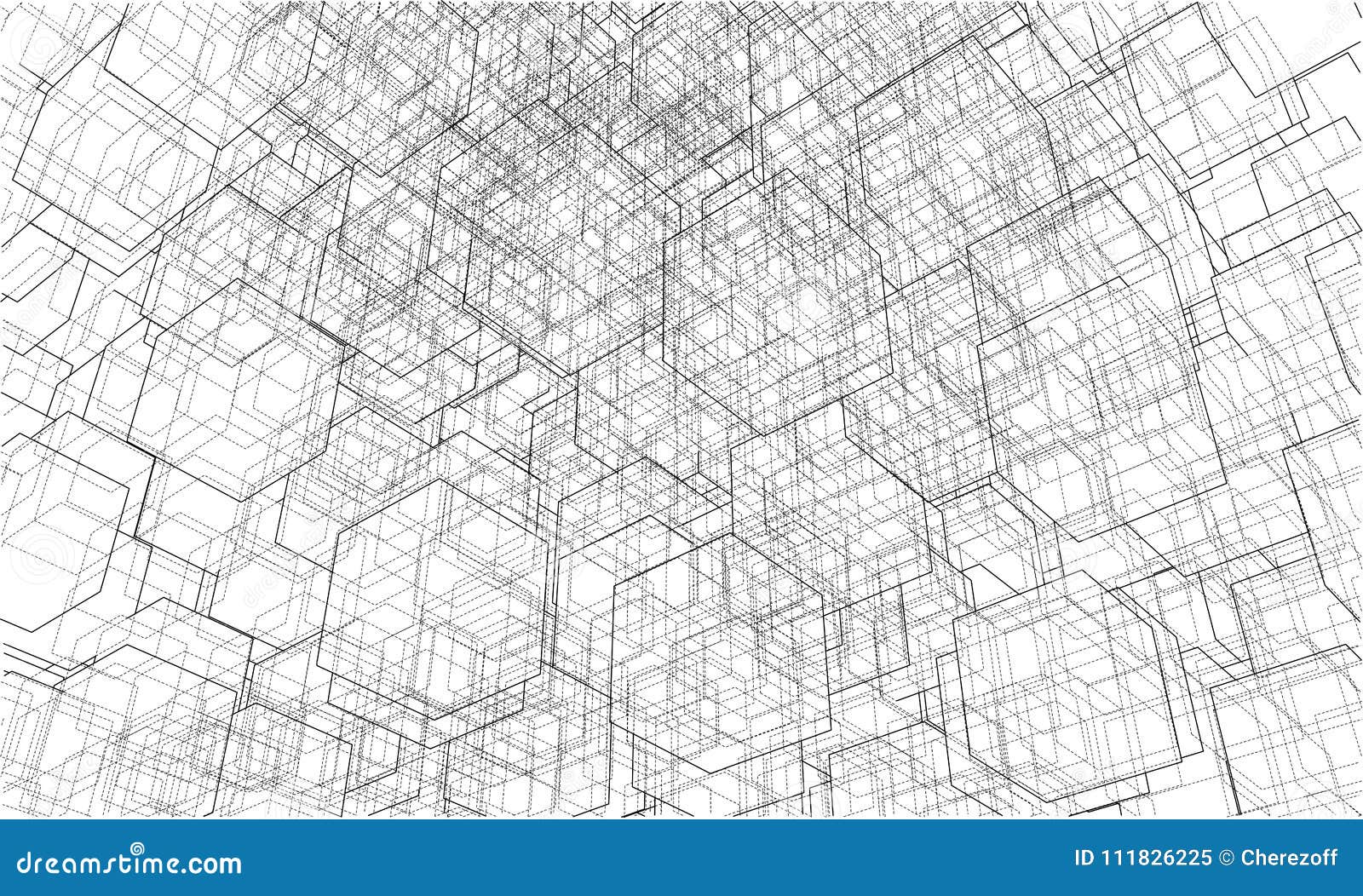 Vector Abstract Boxes Background Stock Vector - Illustration of space ...