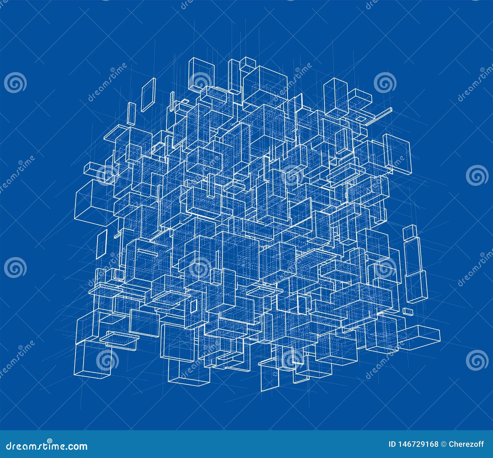 Vector Abstract Boxes Background Stock Vector - Illustration of ...