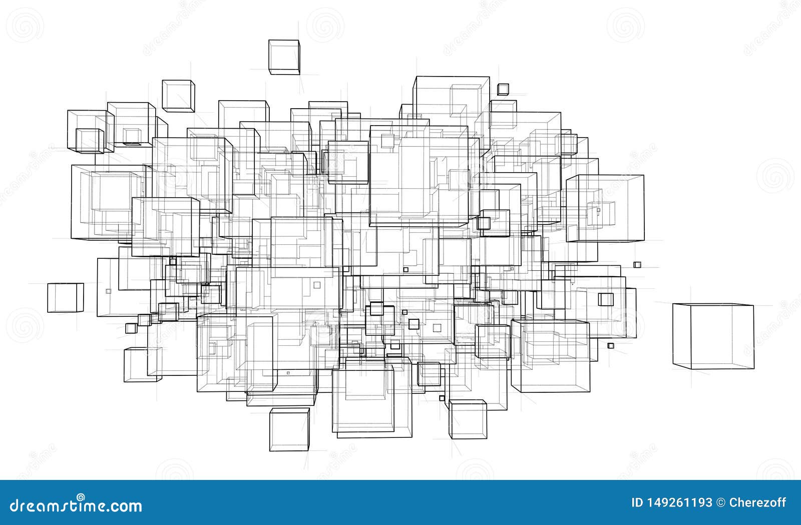 Vector Abstract Boxes Background Stock Vector - Illustration of ...