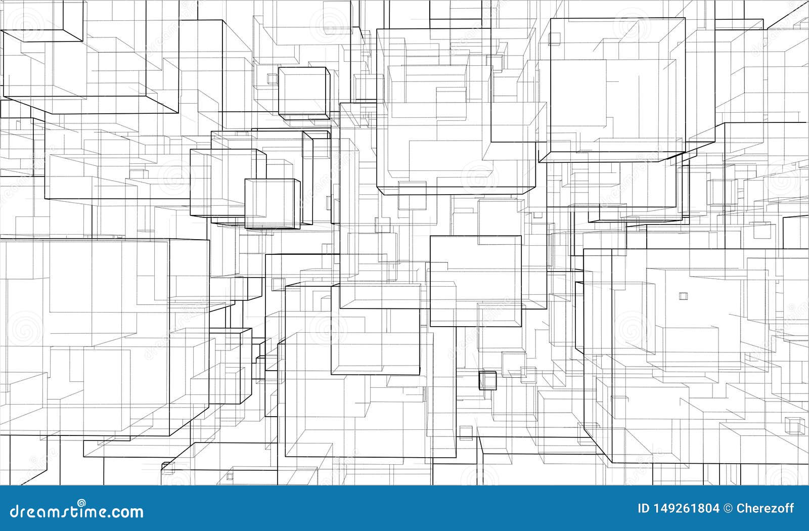 Vector Abstract Boxes Background Stock Vector - Illustration of cube ...