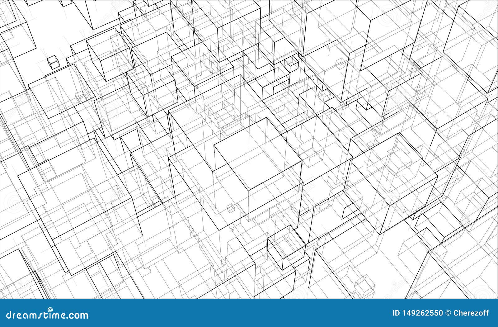 Vector Abstract Boxes Background Stock Vector - Illustration of mesh ...