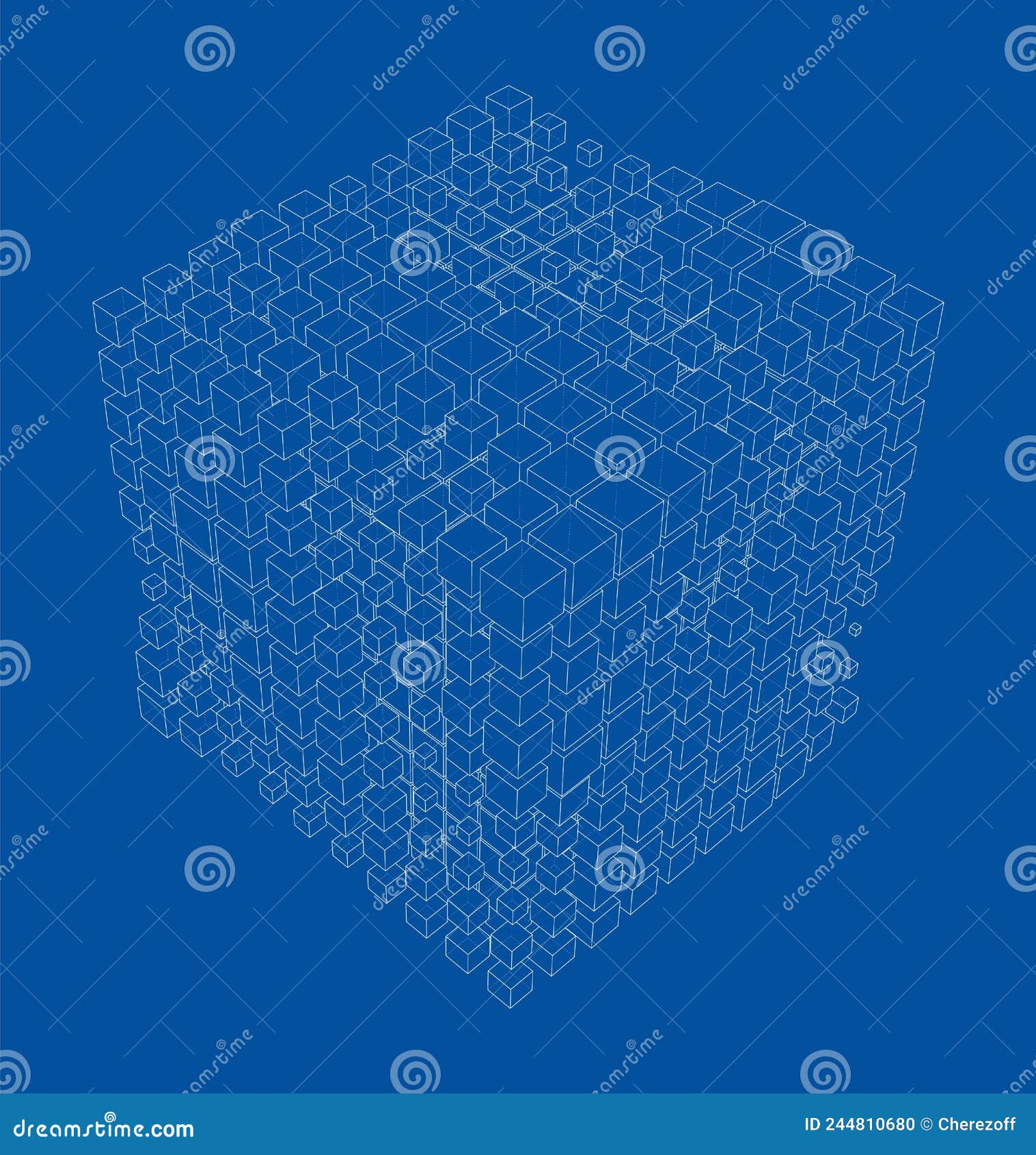Vector Abstract Boxes Background Stock Vector - Illustration of graphic ...