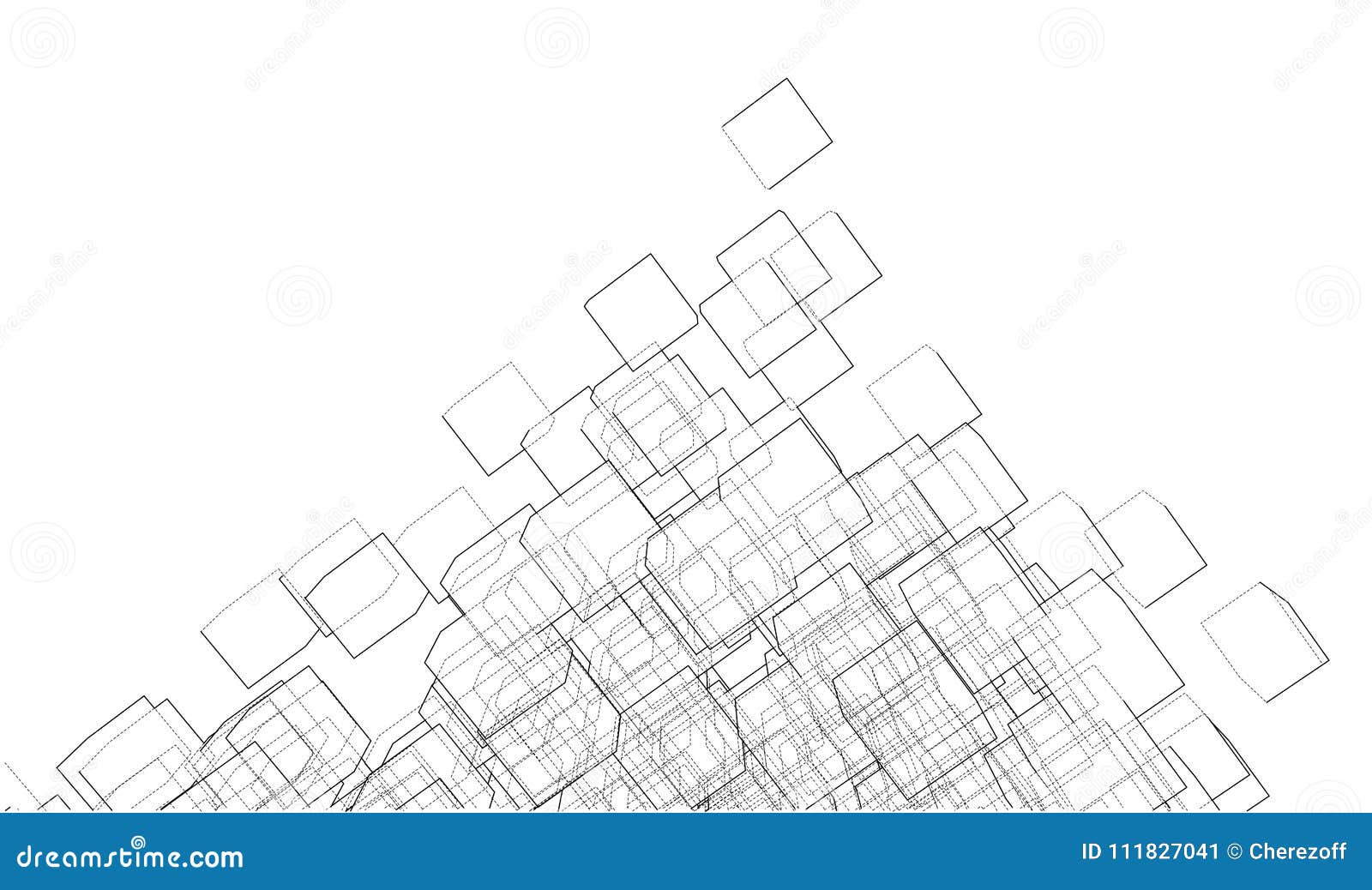 Vector Abstract Boxes Background Stock Vector - Illustration of black ...
