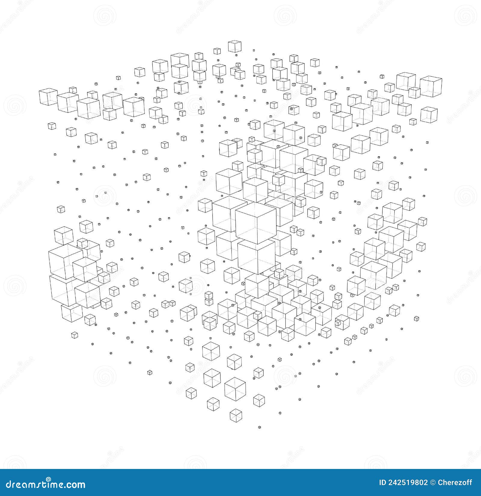 Vector Abstract Boxes Background Stock Vector - Illustration of ...