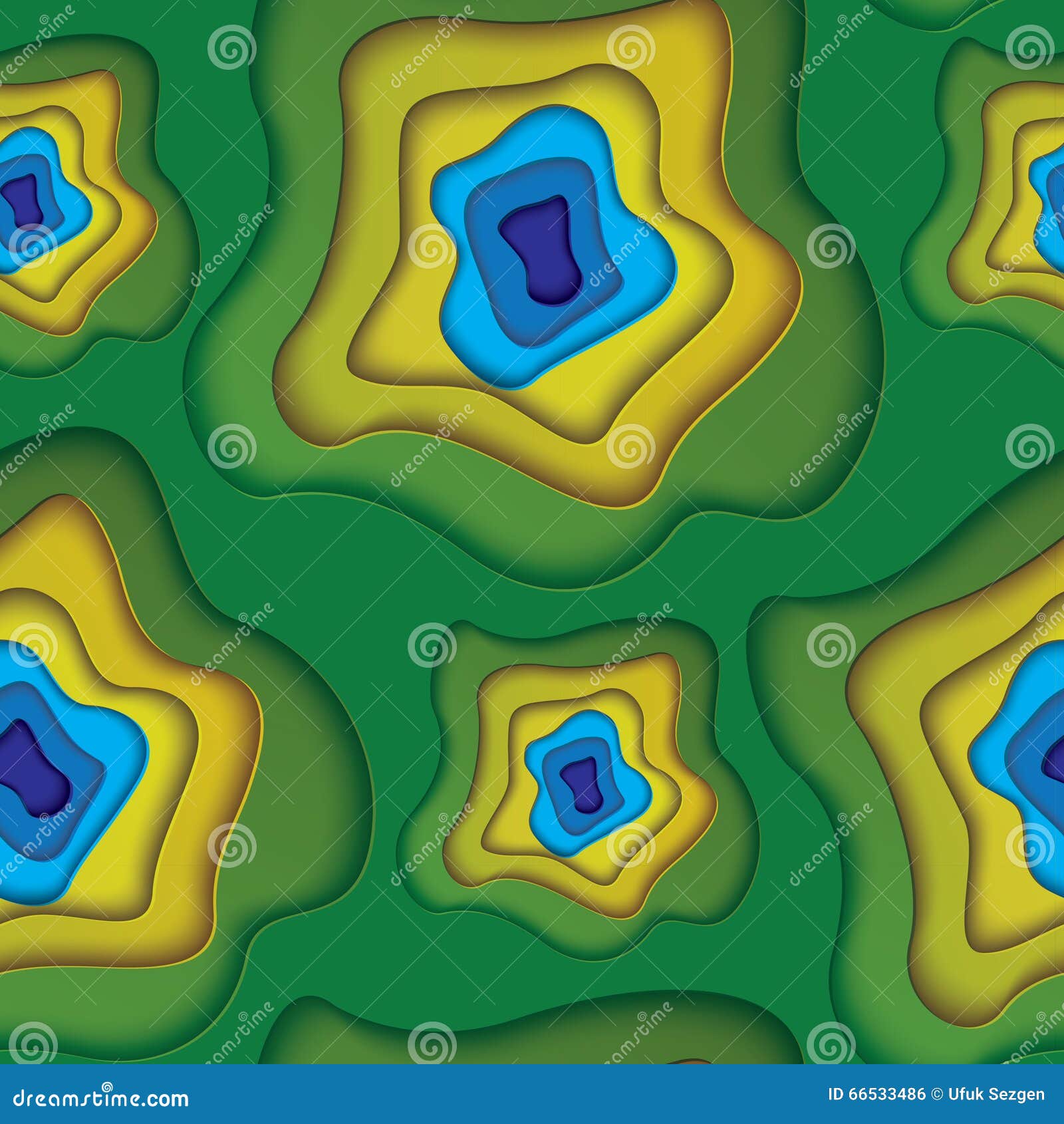 Vector Abstract Brazil Seamless Pattern Stock Vector - Illustration of ...