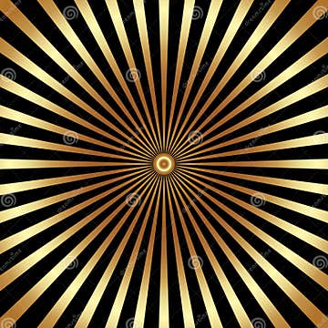 Vector Abstract Bright Background with Golden Rays Stock Vector ...