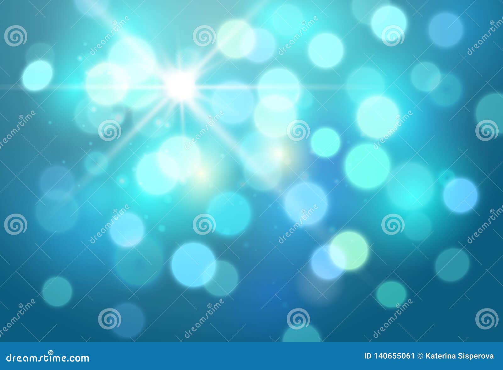Vector Abstract Bright Blue Background with Blurred Lights and Sparkles ... Vector Abstract Bright Blue Background with Blurred Lights and Sparkles ...