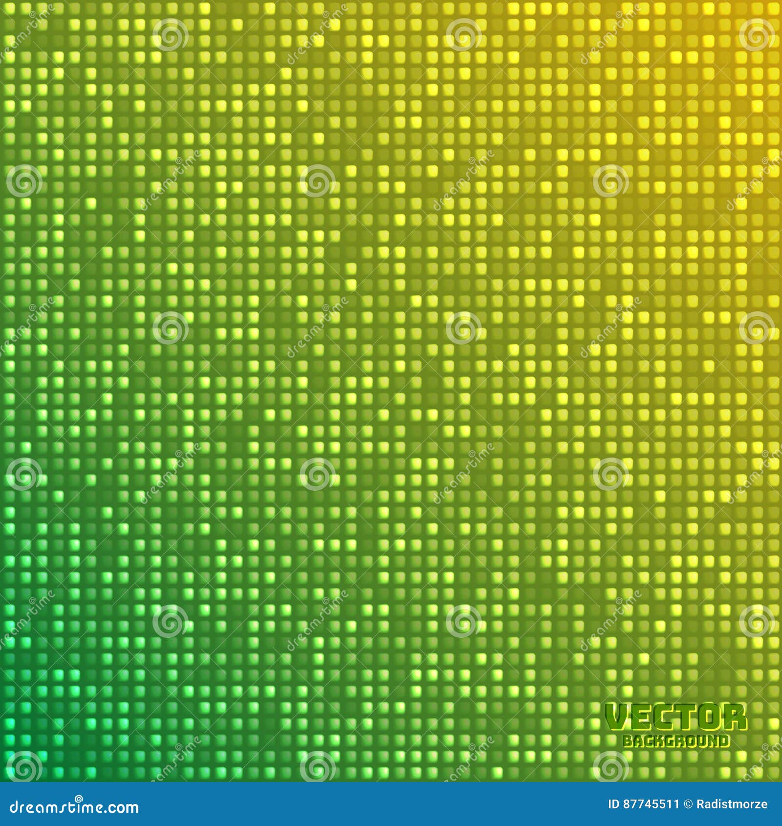 Vector Abstract Bright Mosaic Gradient Green Yellow Background Stock ...
