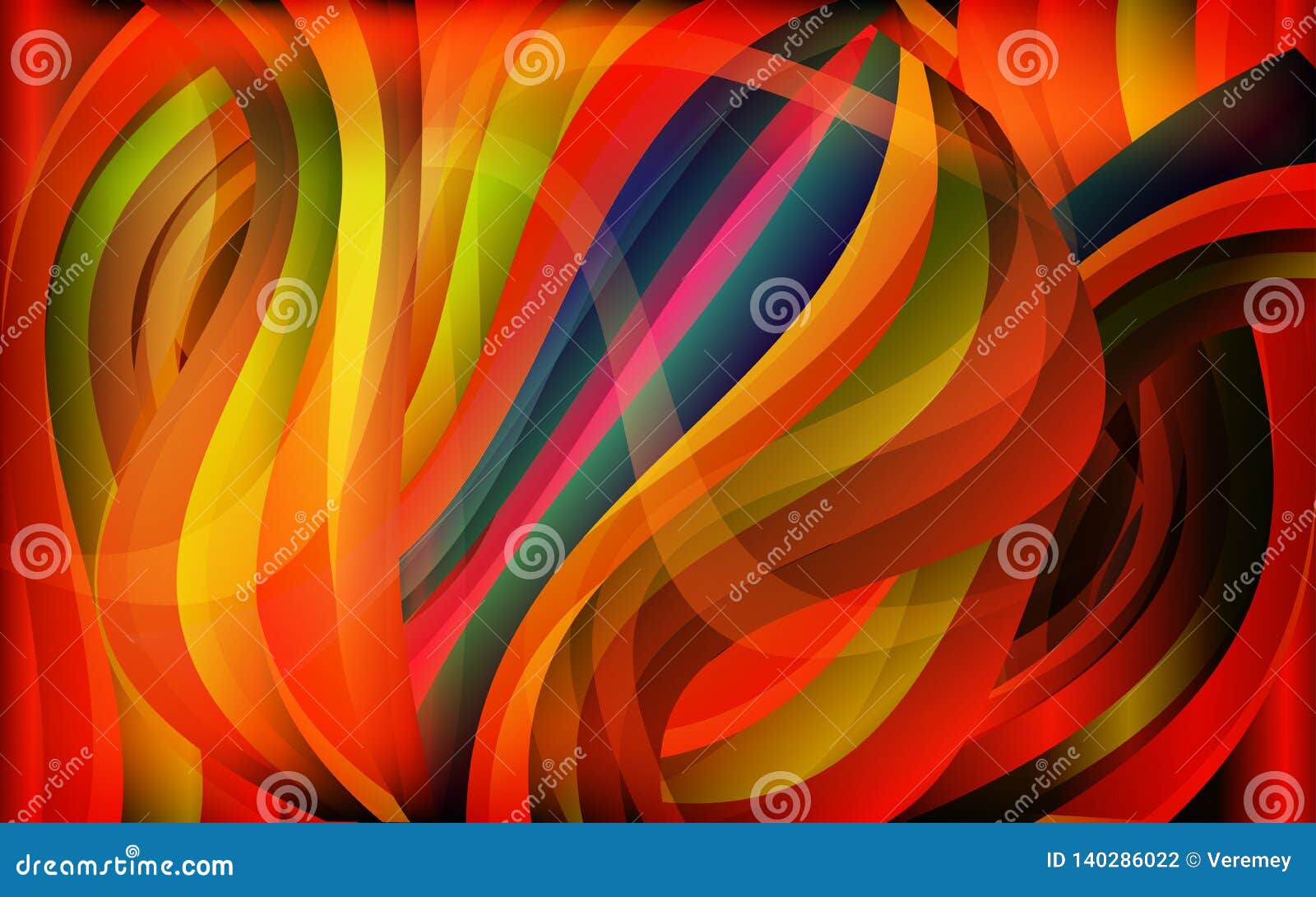 Vector Abstract Bright Waved Background, Texture Design Stock Vector ...