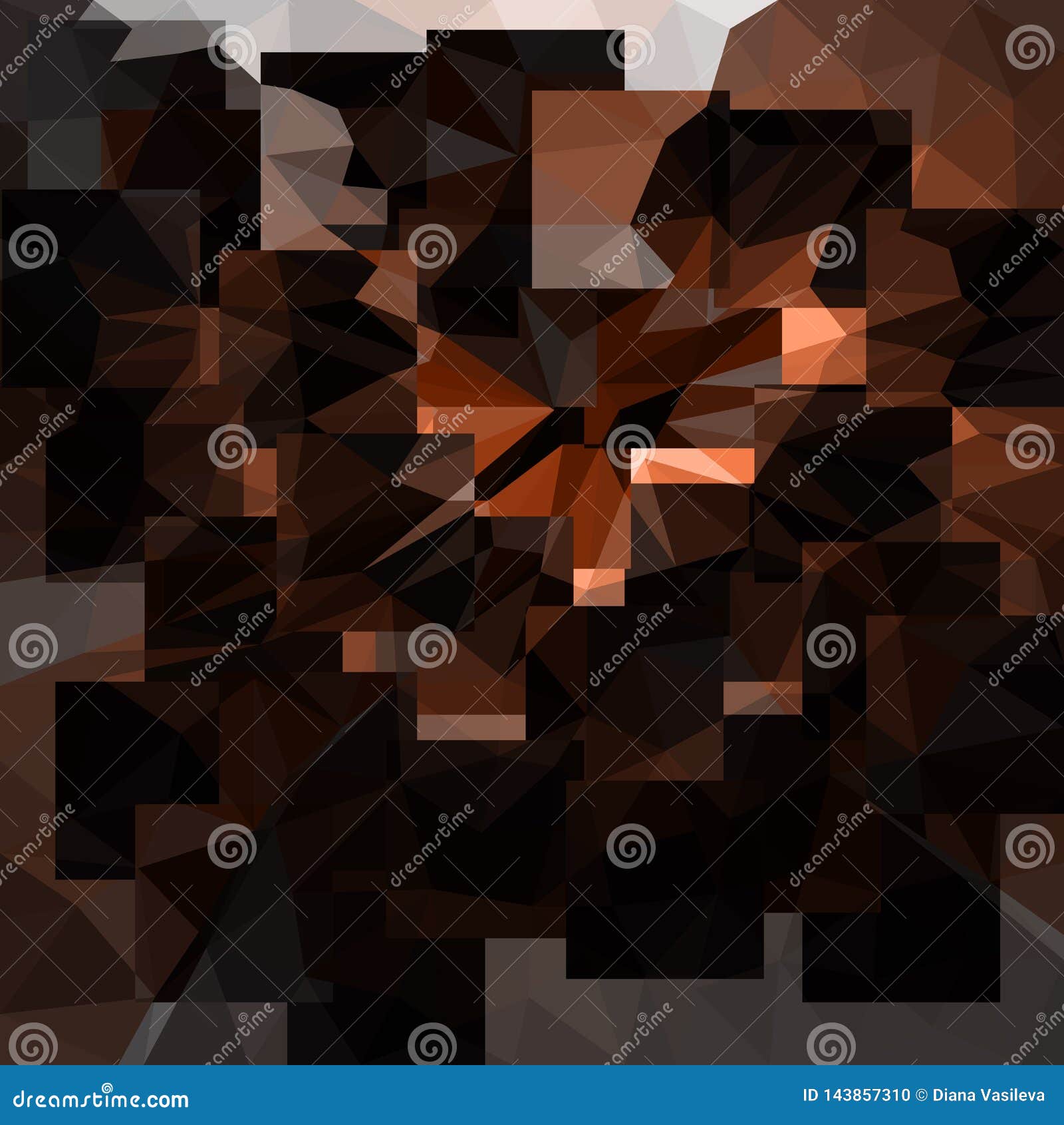 Vector Abstract Bronze Background with Triangles Stock Vector ...