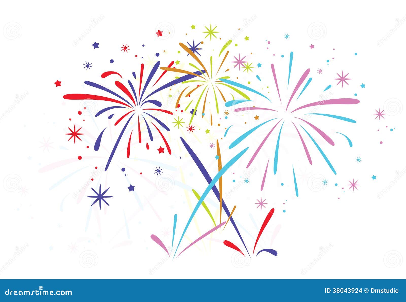 Vector Abstract Bursting Fireworks Stock Vector - Illustration of fire ...