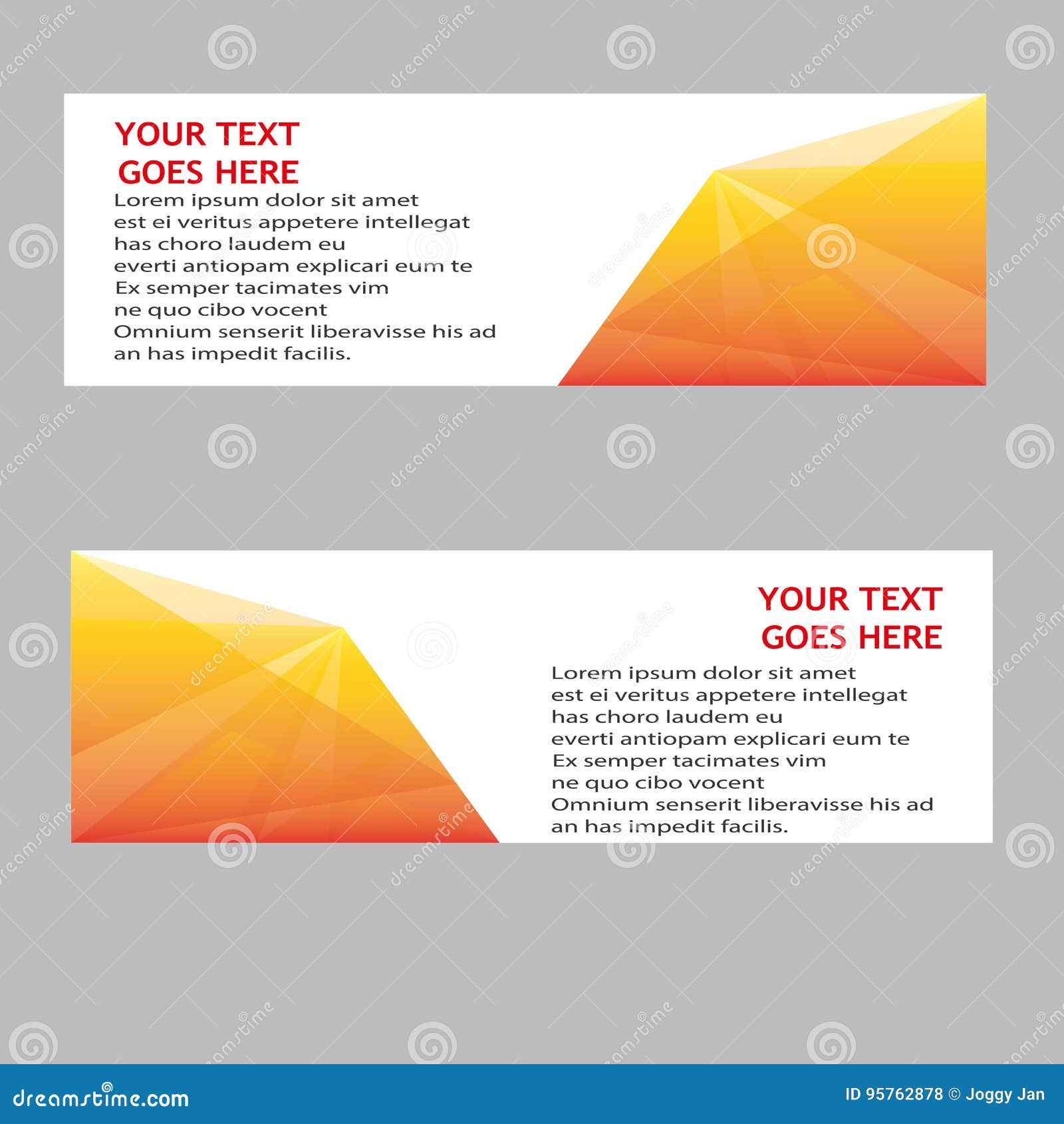 Vector Abstract Business Banner Header Design Stock Illustration ...