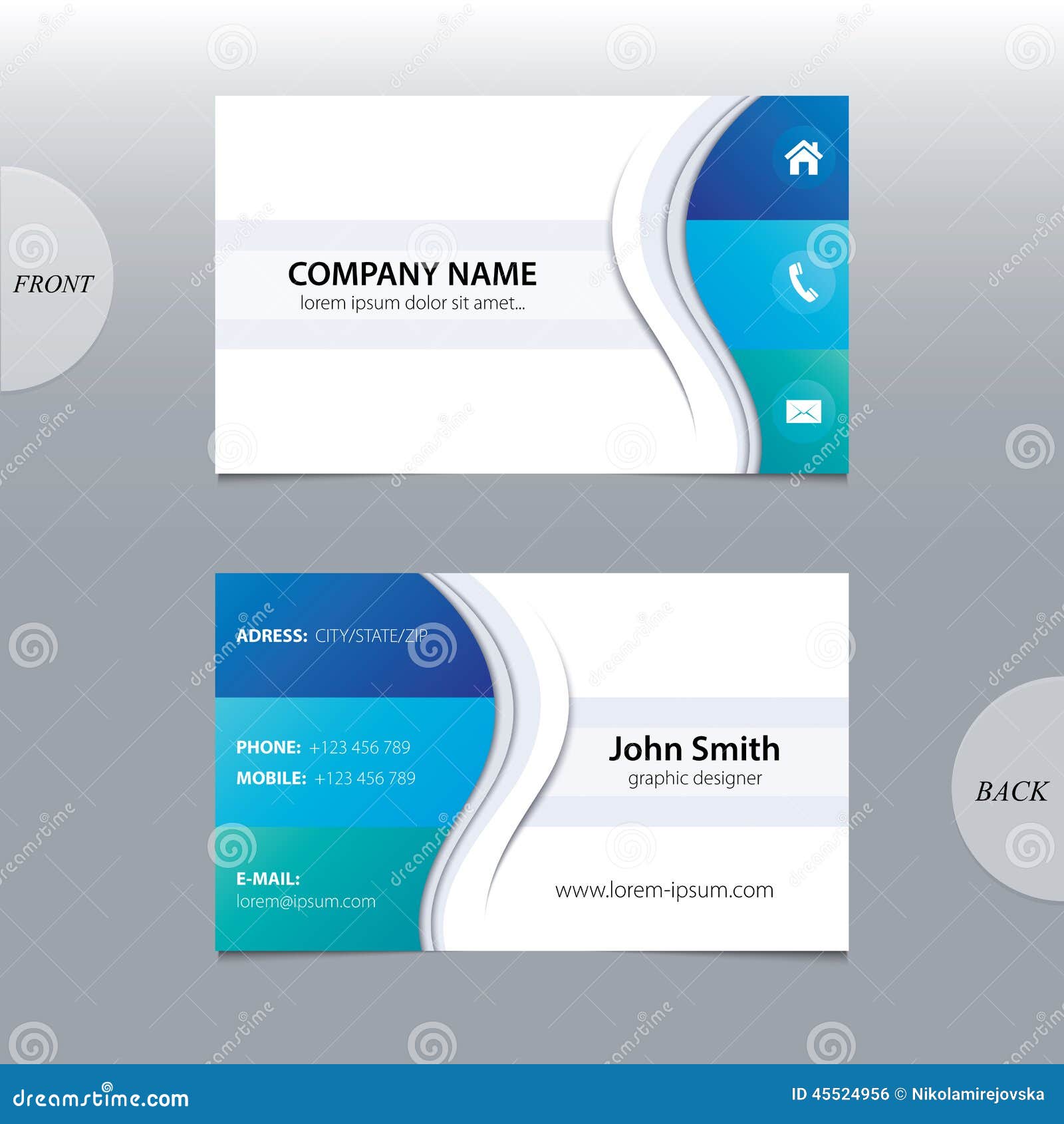 Vector Abstract Business Cards. Stock Vector - Illustration of luxury ...