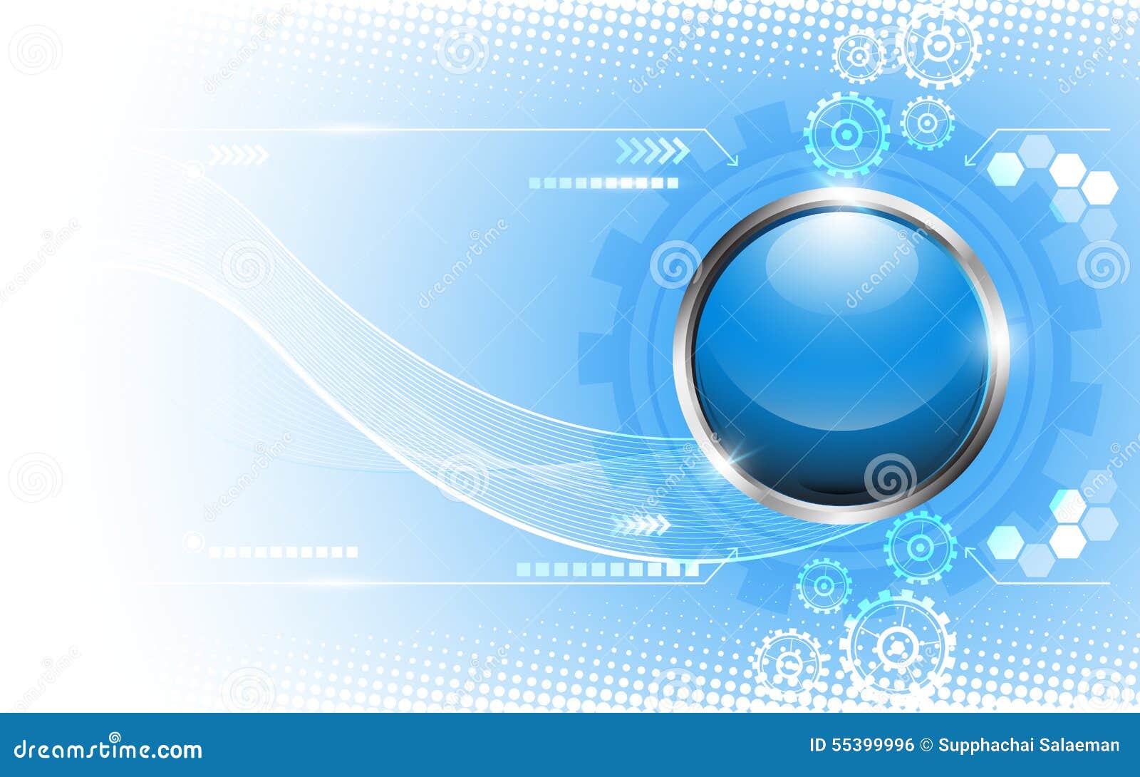 Vector Abstract Button Template Technology Concept Background Stock ...