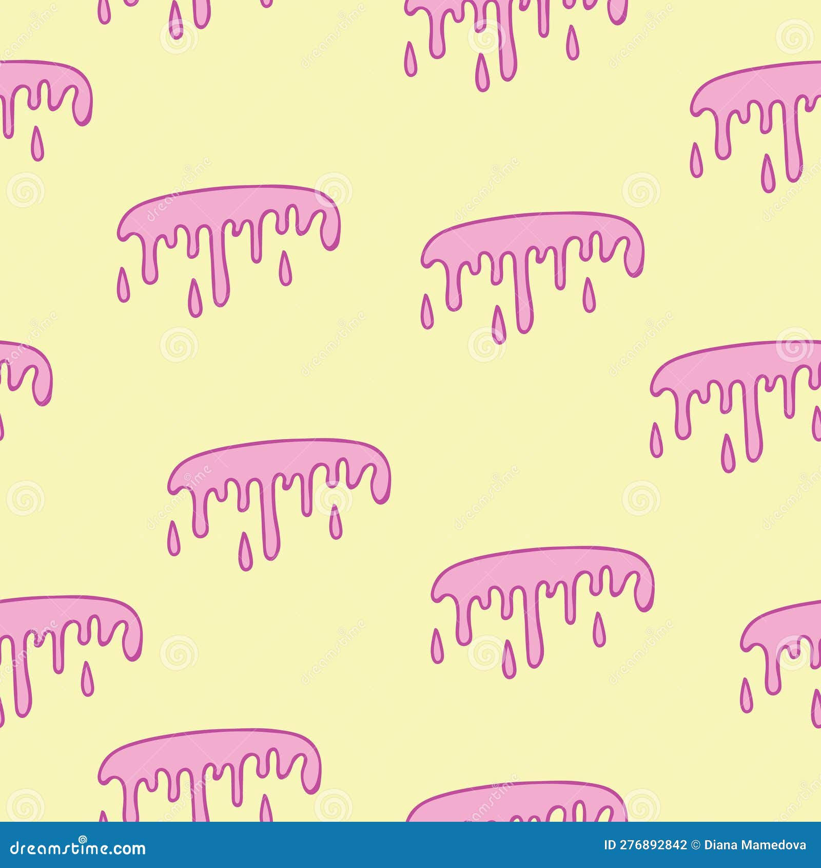 Vector Abstract Cake Cream Repeating Pattern Background. Stock Vector ...