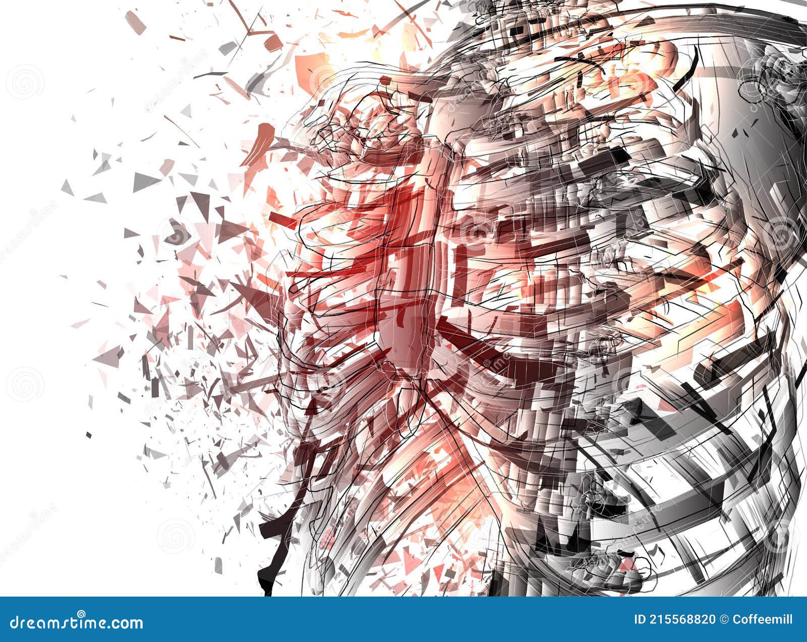 Vector Abstract Chaotic Background Stock Vector - Illustration of piece ...
