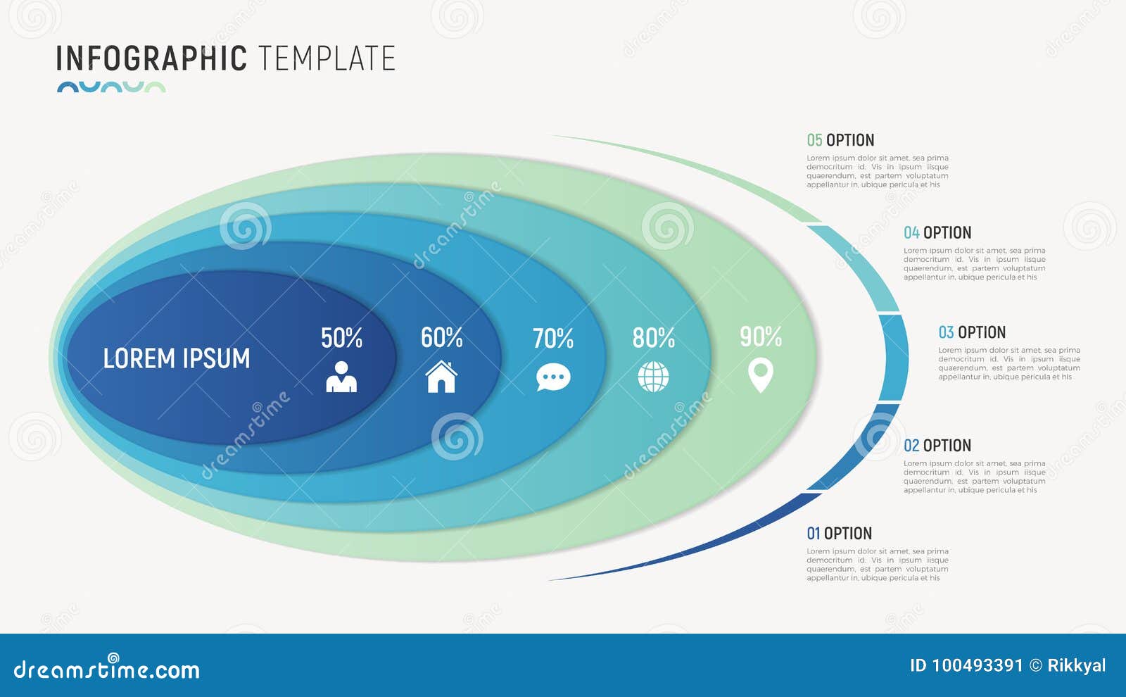 Vector Abstract Chart Infographic Template for Data Visualizatio Stock ...
