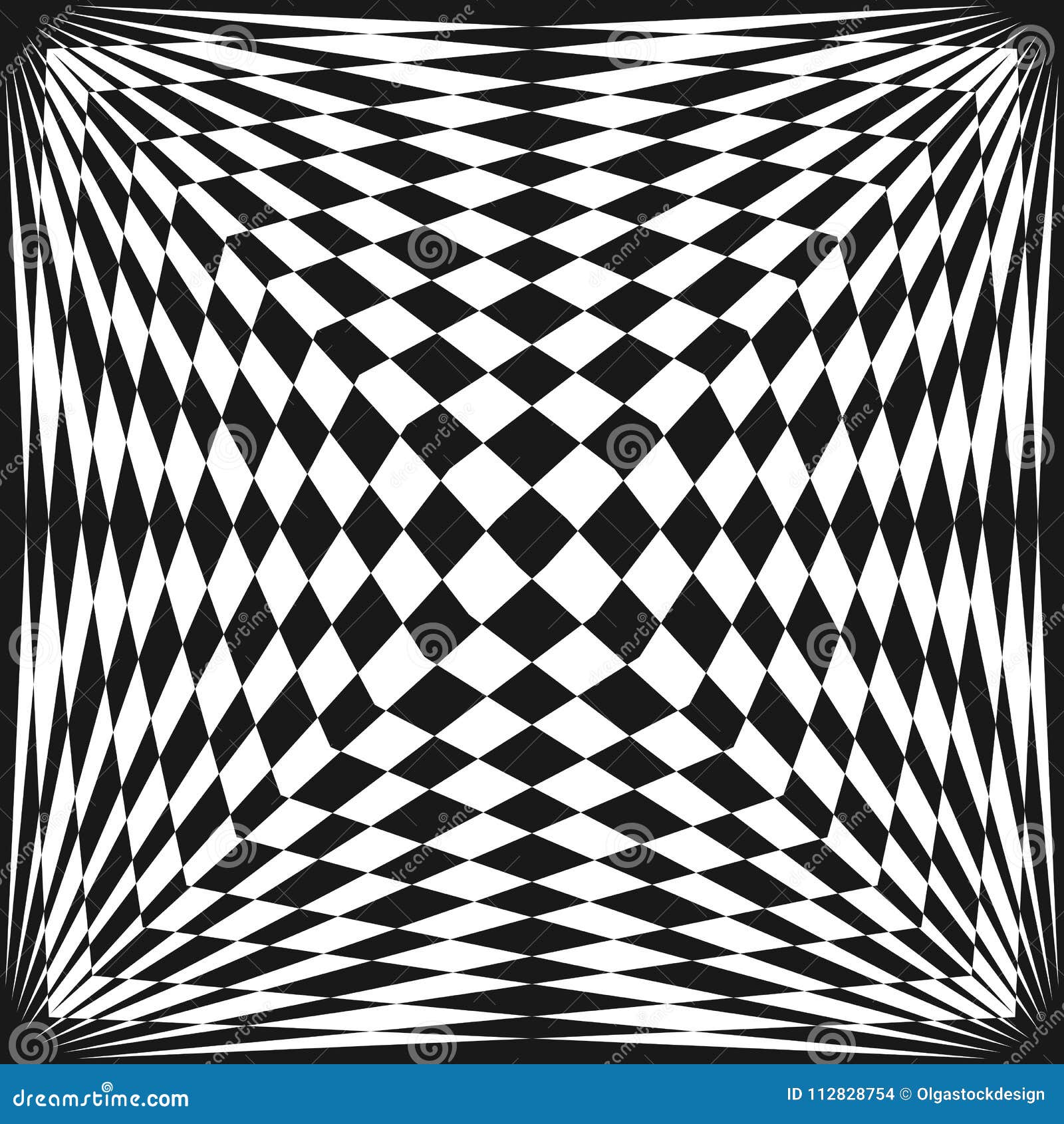 Vector Abstract Checkered Seamless Pattern. Square Repeat Design ...