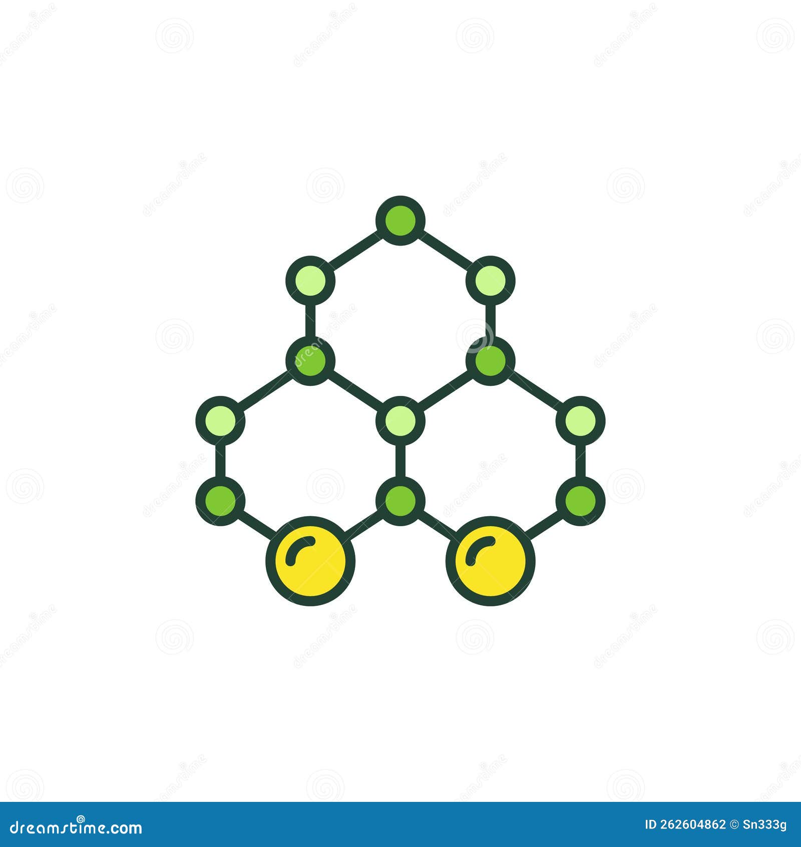 Vector Abstract Chemical Compound Modern Colored Icon or Sign Stock ...