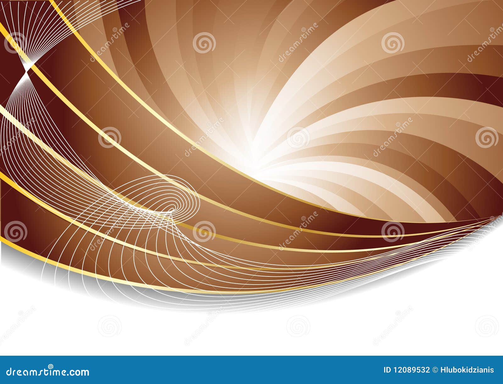 Abstract Chocolate Wave Background Vector Illustration | CartoonDealer ...