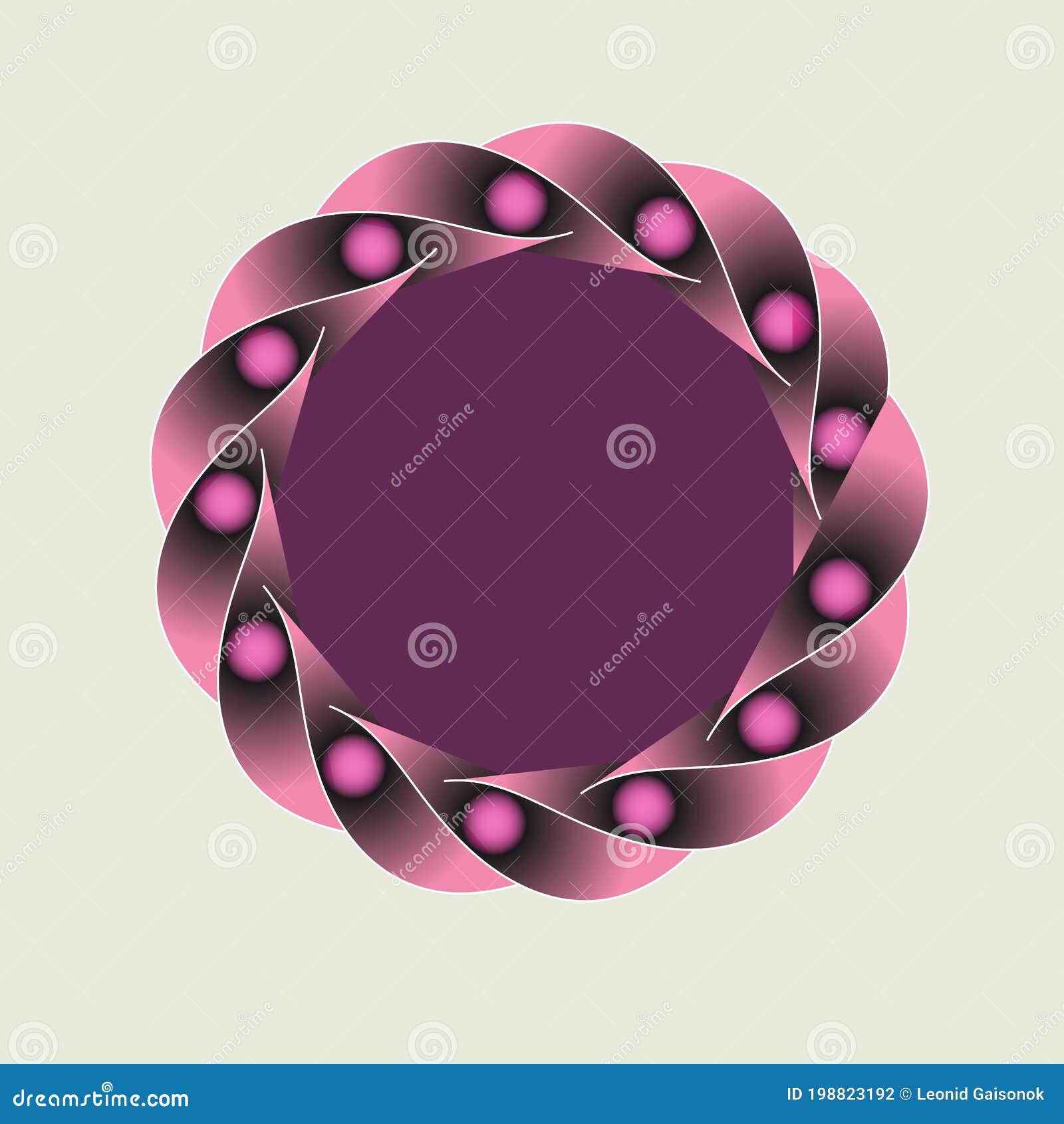 Vector Abstract Circle Frame. Isolated Design Template Stock ...