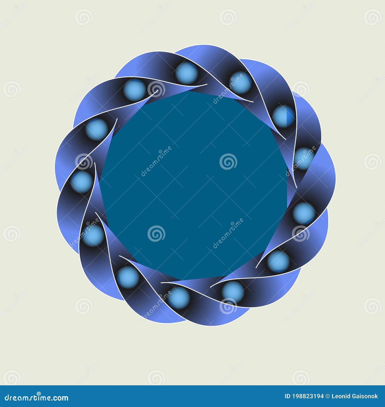 Vector Abstract Circle Frame. Isolated Design Template Stock ...