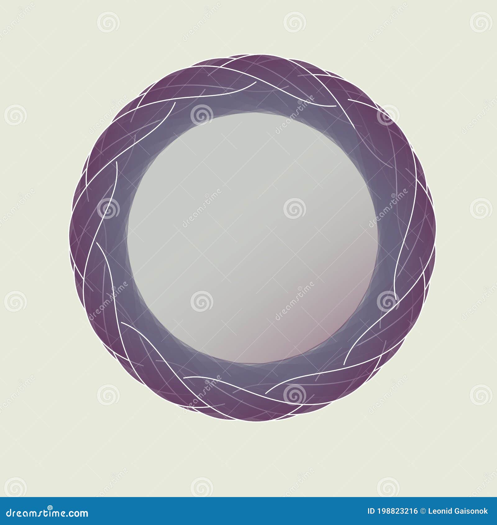 Vector Abstract Circle Frame. Isolated Design Template Stock ...