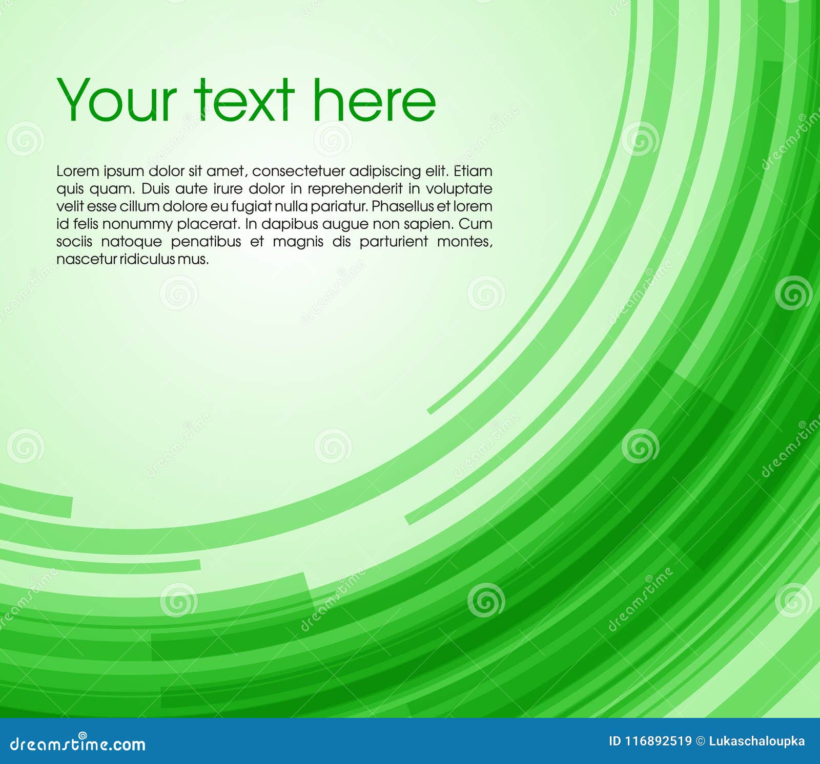 Vector Abstract Circle Rectangle Background in Green Color Stock ...