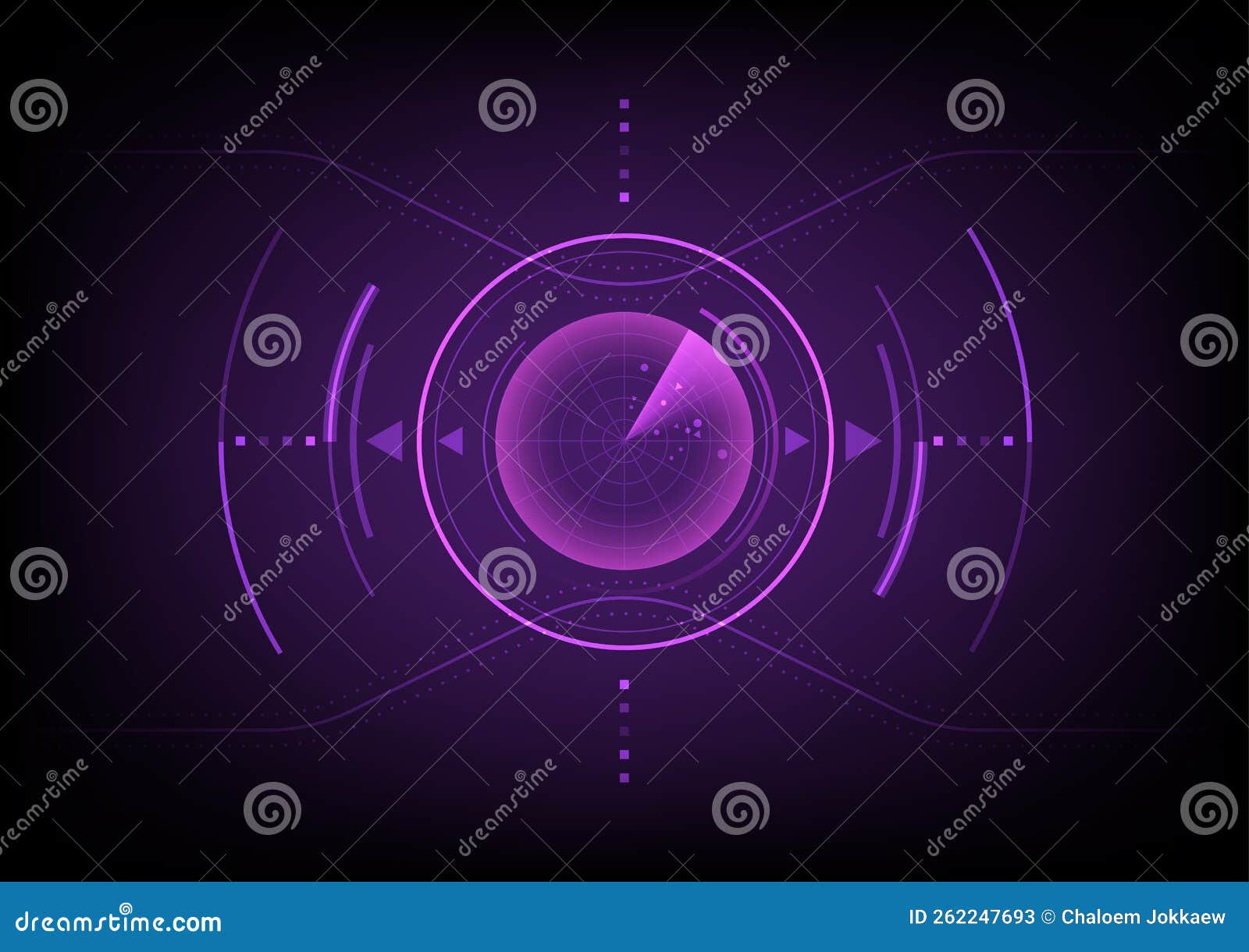 Abstract Circle Hitechnology 42 Stock Vector Illustration Of