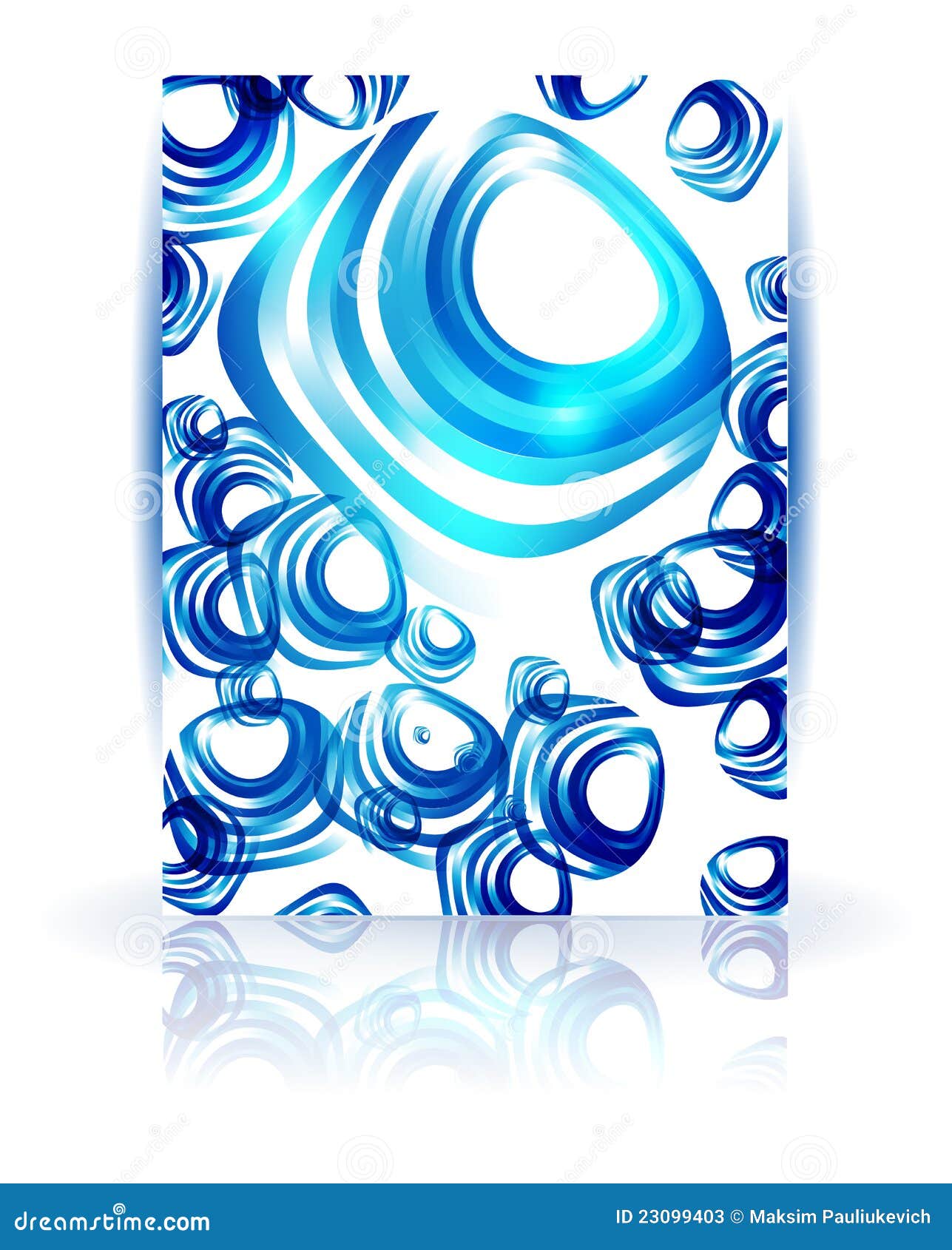 Vector Abstract Circle and Wave. Stock Vector - Illustration of line ...