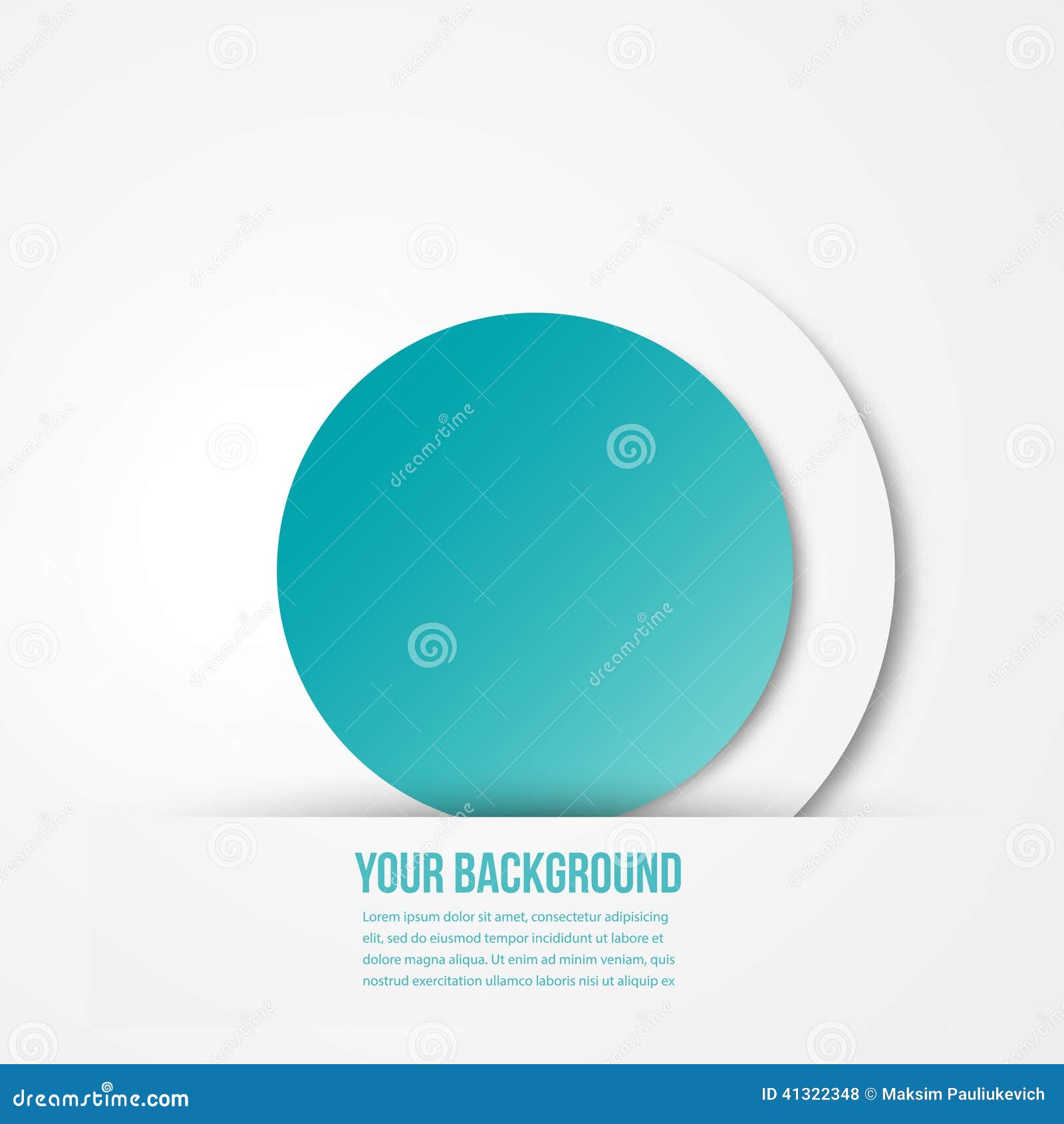 Vector Abstract Circles Template. Object Web Stock Illustration ...