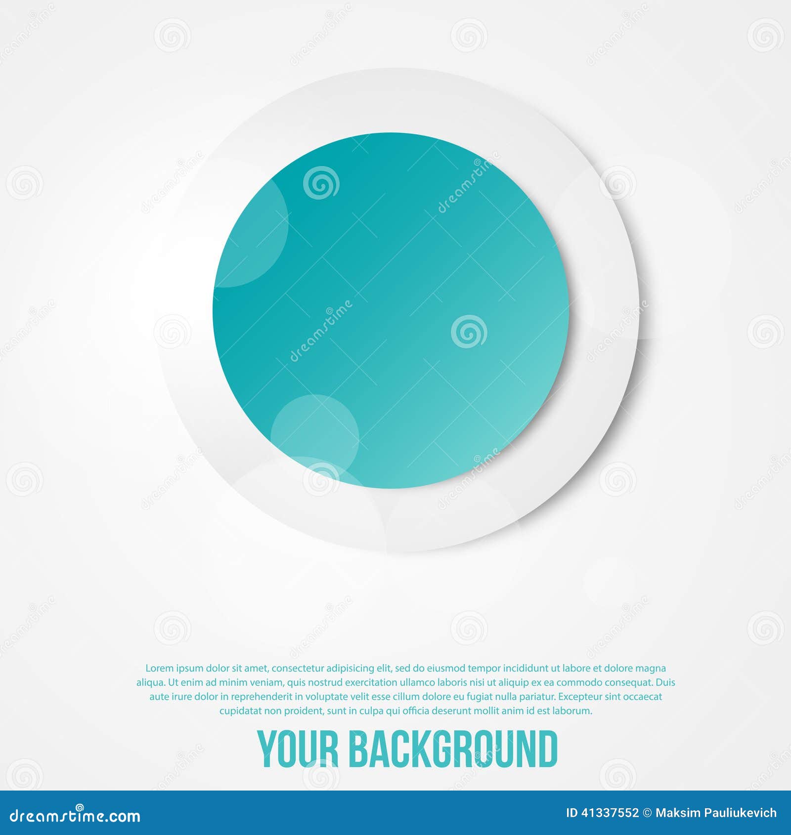 Vector Abstract Circles Template. Object Web Stock Illustration ...