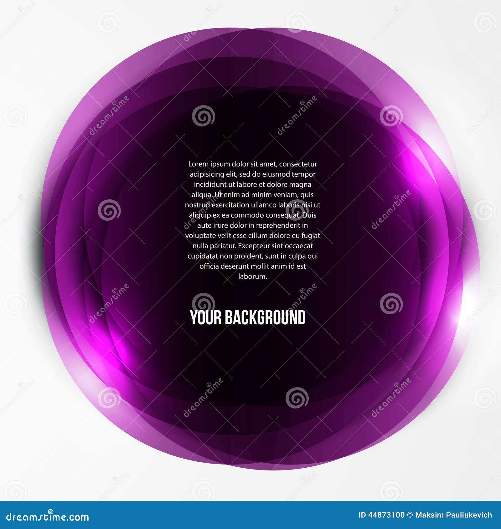 Vector Abstract Circles Template. Object Web Stock Illustration ...